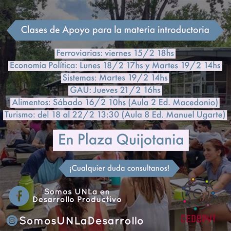 Clases De Apoyo En Estos Dias Vamos A Hacer Las Clases De Apoyo De Las Materias Introductorias