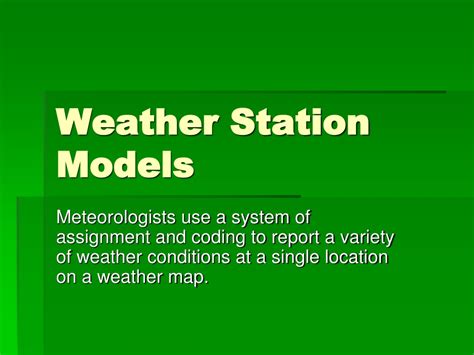 Ppt Understanding Weather Station Symbols And Interpretations Powerpoint Presentation Id 9643366