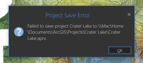 Project Save Error Esri Community