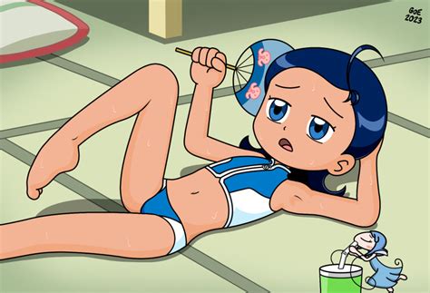 Good Or Evil Senoo Aiko Ojamajo Doremi Highres 1girl 2023 20s Ahoge Barefoot Bikini