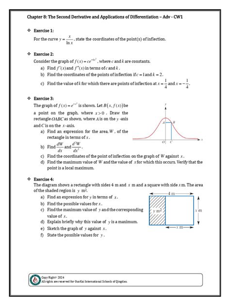 Classwork1 Adv Pdf Area Tangent