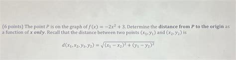 Solved 6 Points The Point P Is On The Graph Of