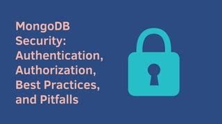 Introduction To MongoDB And Its Best Practices PPT