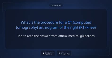 What Is The Procedure For A Ct Computed Tomography Arthrogram Of The