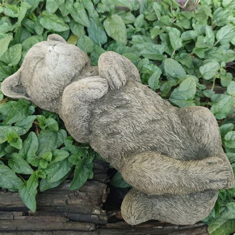 Stone Basking Cat The Door Knocker Company