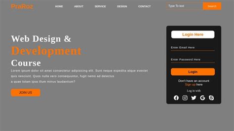 Codepen Website Design Using Html And Css