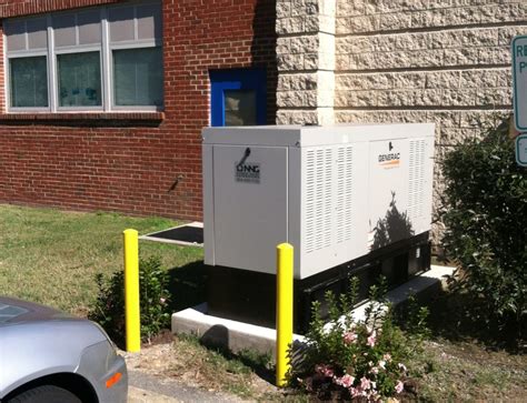 20 Kw Residential Generac On A Raised Platform Serviced By Nng Automatic Standby Generators