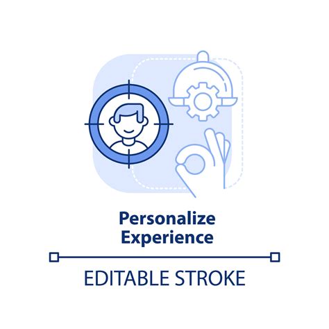 Personalize Experience Light Blue Concept Icon 15707574 Vector Art At