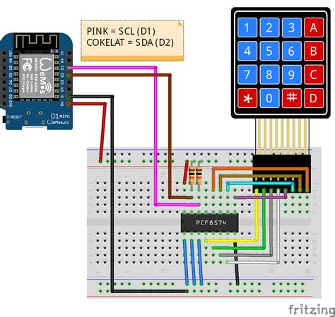 keypad 4x4 dengan i2c interface arduino esp8266 by asya syarif medium