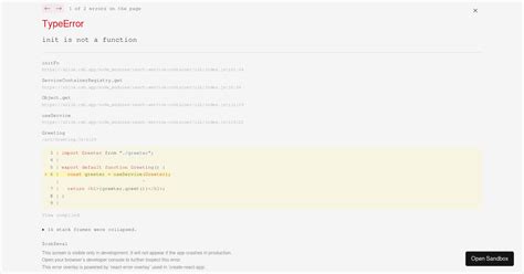 simple example forked codesandbox