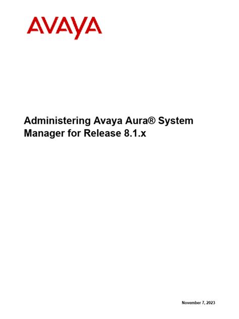administering avaya aura system manager for release 8 1 x 11 7 2023