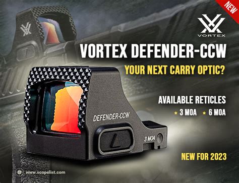Vortex Defender Ccw Your Next Carry Optic Scopelist Blog