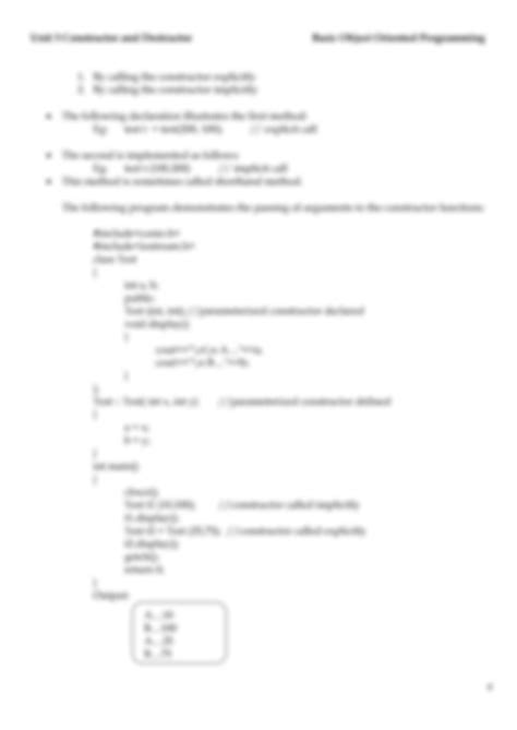 Solution C Language Constructors And Destructors Full Explanation With
