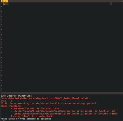 Error Detected While Processing Function 32indentblanklineinit