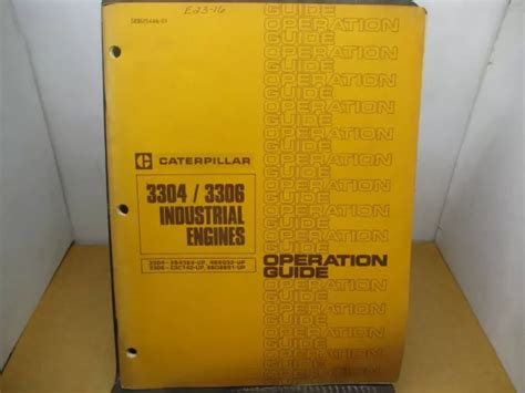 Caterpillar 3304 3306 Industrial Engines Operation Guide £15 73