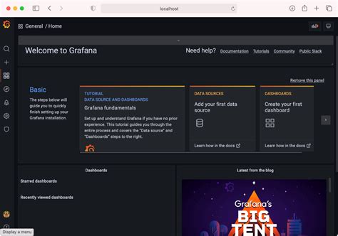 Developing Dashboards Using Grafana