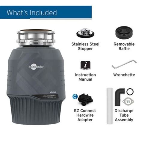 Insinkerator Continuous Garbage Disposal Evolution 75hp Shore