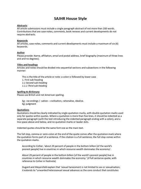 sajhr style guide pdf human rights quotation mark