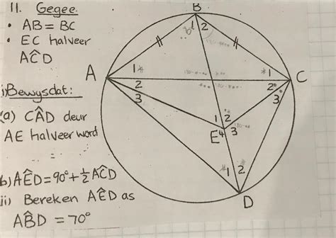 Solved Given AB BC EC Halves ACD Proof A AE Halves Chegg