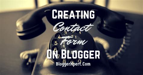 How To Add Contact Form In Blogger Page BloggersMentor All About Blogging Widget Earning