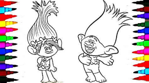 Dreamworks Trolls Coloring Pages