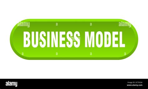 Business Model Button Rounded Sign Isolated On White Background Stock