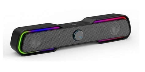 HP DHE Wired Multimedia Speaker RGB Gaming Mini Stereo Surround Sound Backlight YJ AA