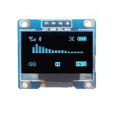 Top 096and I2c Iic Serial 128x64 Blue Oled Lcd Display Module For