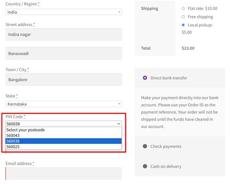 How To Change Postcode Shipping Field To A Dropdown In WooCommerce