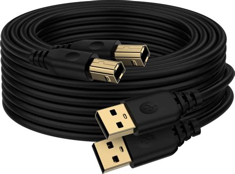 Amazon Com Cable Matters Pack Usb Cable Usb Printer Cable Ft Usb A To B Cable Usb