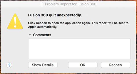 Solved Fusion 360 Quit Unexpectedly Autodesk Community