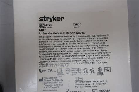 New Stryker 4720 All Inside Meniscal Repair Device 4720 4720 All Inside Meniscal Repair