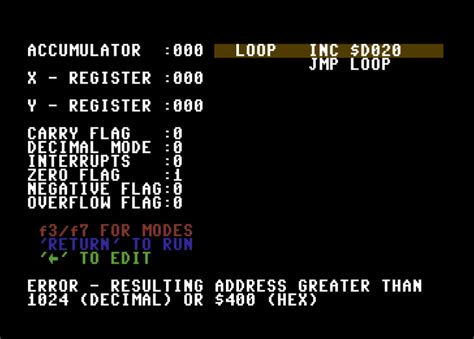 robin 8 bit show and tell on twitter an inc d020 loop is to me the