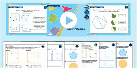 Y Diving Into Mastery Step Draw Polygons Teaching Pack