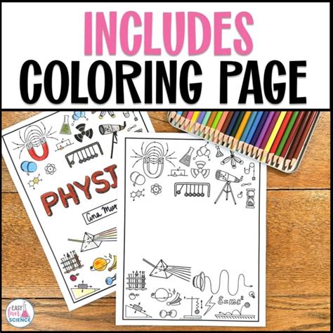 Physics Science Notebook Cover Journal Covers Binder Cover Editable