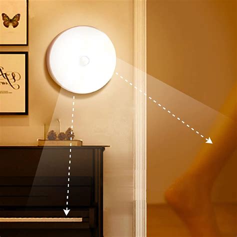 Led Closet Lights Powered Usb Motion Sensor Puck Light Rechargeable Motion Sensor Light Wireless