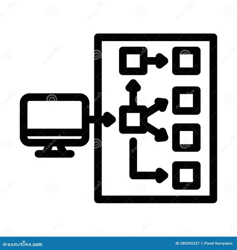 Serverless Architecture Software Line Icon Vector Illustration Stock Vector Illustration Of