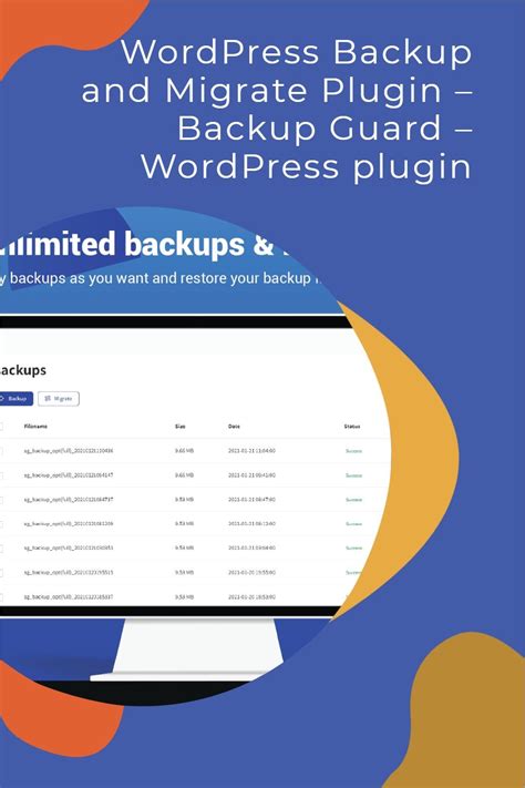 wordpress backup and migrate plugin backup guard wordpress plugin