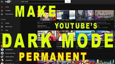 [error] How To Enable Youtubes Dark Mode Permanently [error] Youtube