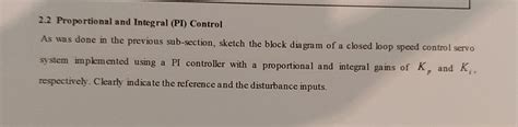 2 2 Proportional And Integral Pi Control As Was