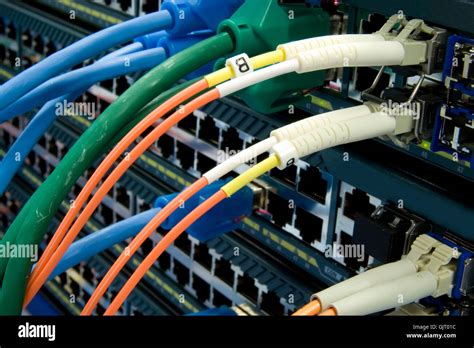 Cable Router Switching Stock Photo Alamy