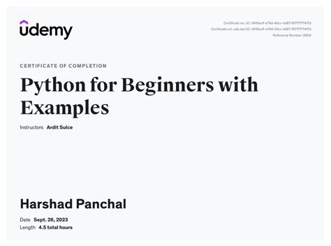 harshad panchal on linkedin udemy course completion certificate