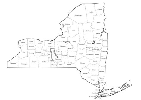 Printable Nys Map