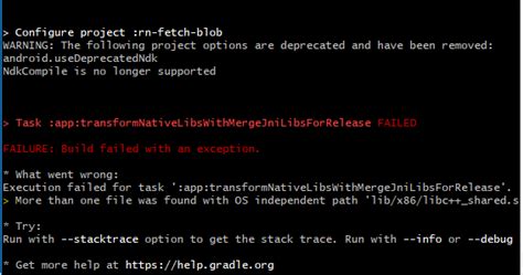 Build I Am Facing This Error While Building Apk In React Native