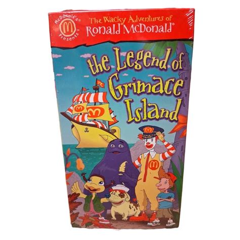 Mcdonaldland Media Vtg Legend Of Grimace Island Vhs Wacky