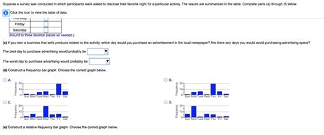 solved suppose a survey was conducted in which participants