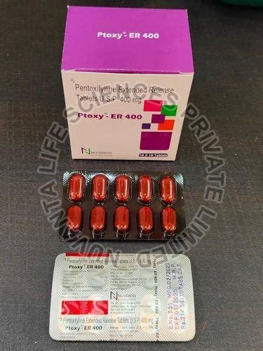 Pentoxifylline Extended Release Tablets Shelf Life 2 Years At Rs 900 In Ahmedabad