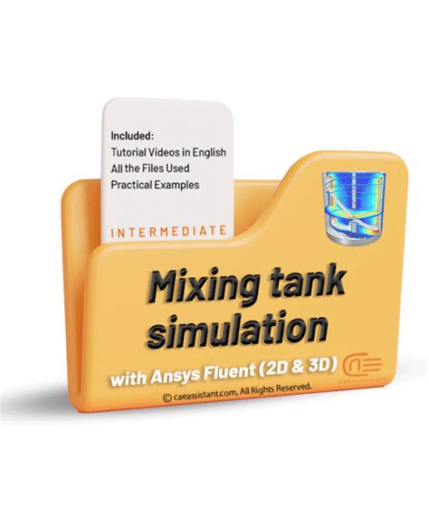 Mixing Tank Simulation With Ansys Fluent 2d And 3d Cae Assistant
