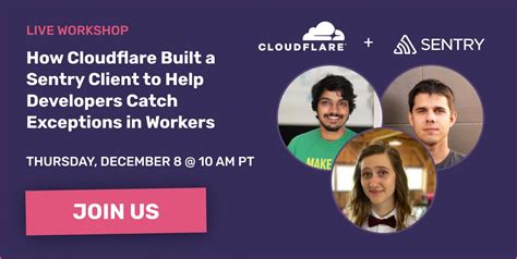 Sentry On Linkedin [dec 8 Workshop] Creating A Sentry Sdk For Cloudflare Workers With…