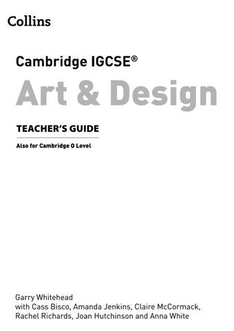 Cambridge IGCSE Art And Design Teachers Guide Preview By Collins Issuu